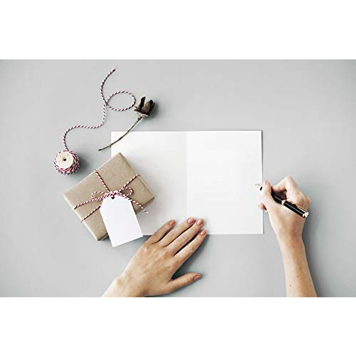 Note Card Cafe Fall Greeting Cards with Kraft Envelopes | 24 Pack | Happy Fall Heart Design | Blank Inside, Glossy Finish | Autumn, Winter, Christmas, Occasions