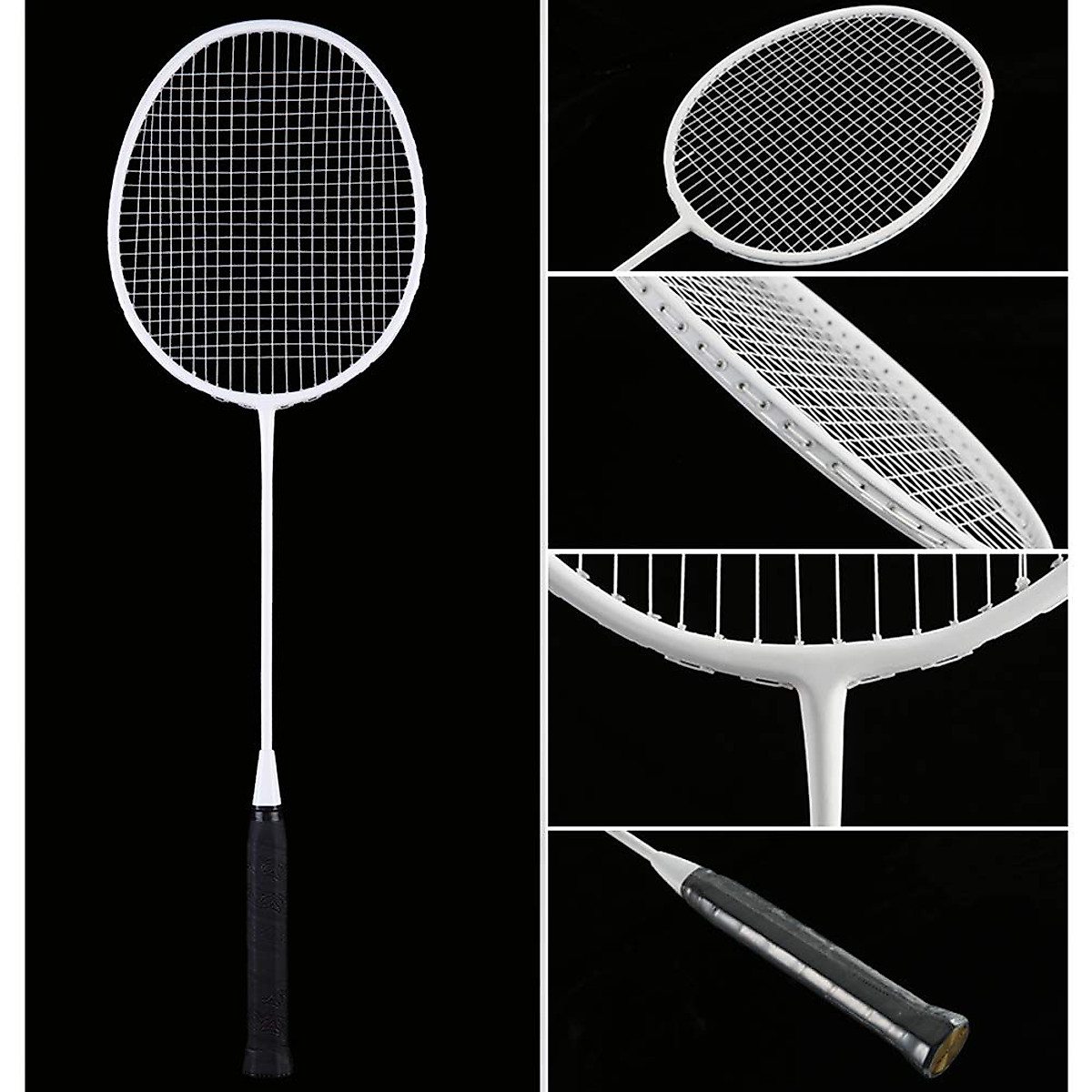 Senston Badminton Racket, Lightweight Badminton Rackets Set with 6 Nylon Shuttlecocks for Outdoor, Backyards, Gym, Pack of 4