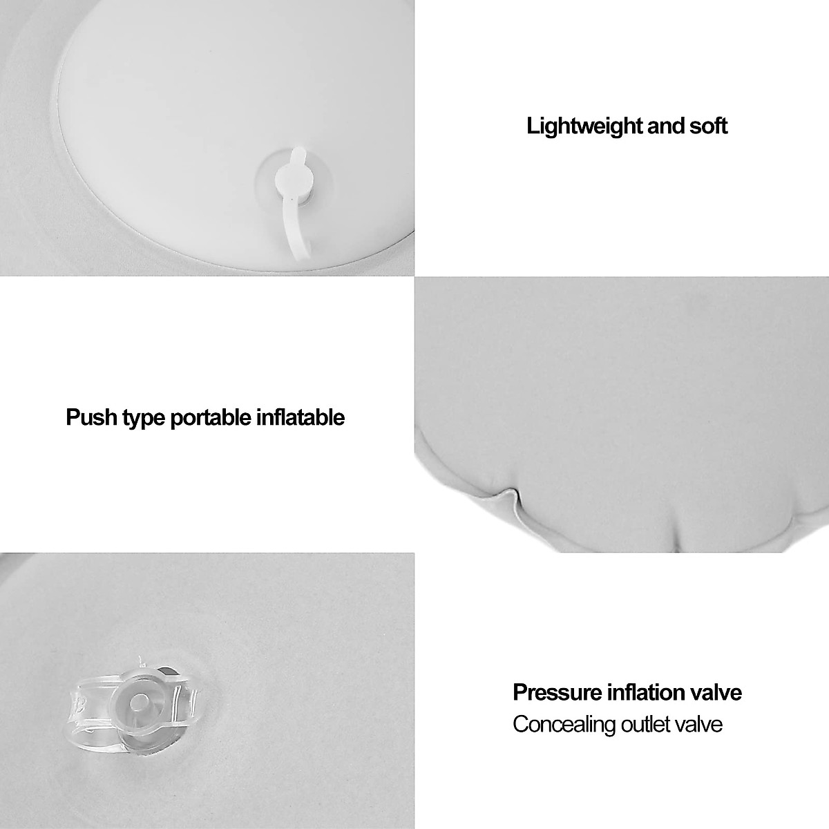 Neck Pillow Travel Neck Pillows Inflatable, Compact Portable Head and Neck Support Pillows, Small U Shape Headrest Cushion for Car Office