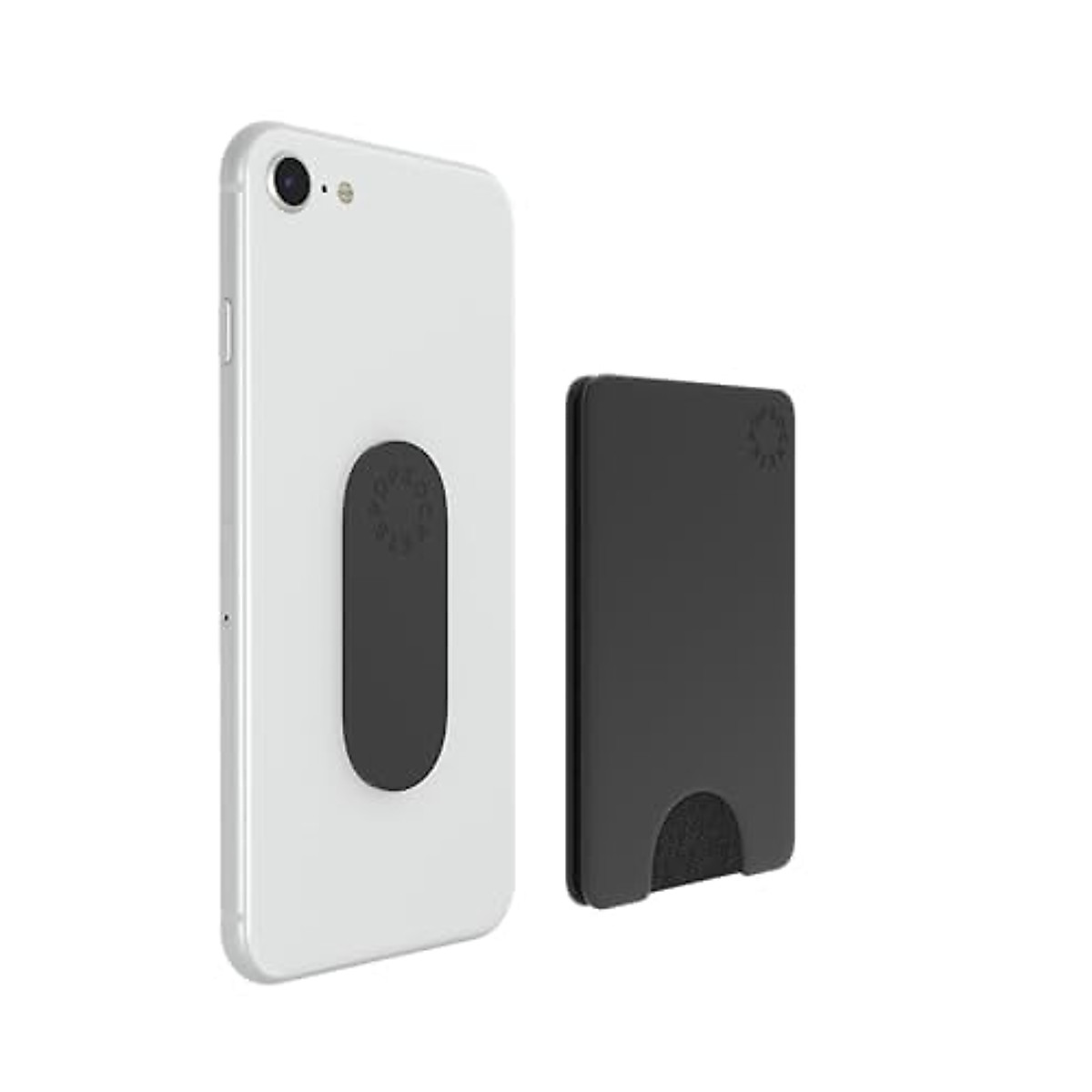 PopSockets Phone Wallet, Phone Card Holder, Wireless Charging Compatible, Wallet Compatible with MagSafe - Black