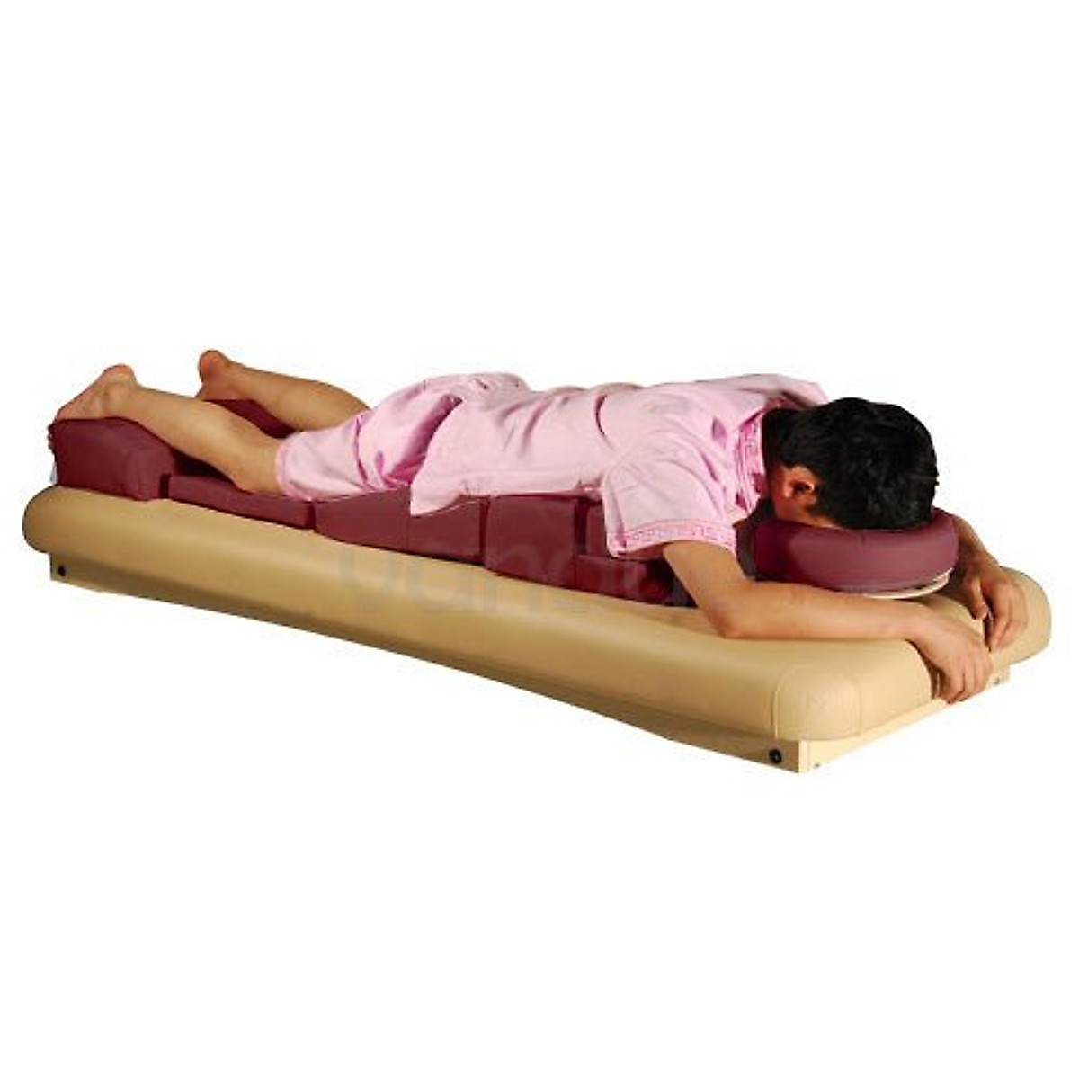 Royal Massage Deluxe 10pc Prenatal Pregnancy Comfort Cushion Set - Massage Therapy for Pregnant Women (Burgundy)