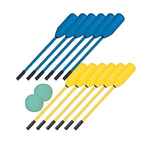 Champion Sports Soft Polo Set, Blue/Yellow, 24" L sticks