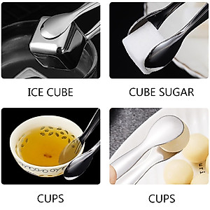 20 PCS Appetizer Forks Spoons and Tongs Mini Charcuterie Accessories Stainless Steel Sporks Teaspoons Serving Spoons for Party Small Utensils for Cocktail Salad Dessert