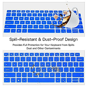 Keyboard Cover Skin for Dell Latitude 14" 7430 7420 7410, Dell Latitude 5430 5431 5420 14", Dell Latitude 7520 15.6", Dell Latitude 14" 9000 9510 9520 9420 9430 Keyboard Cover Protector, Blue
