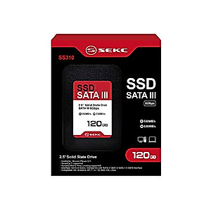 SEKC 120GB SSD SATA III 6 Gb/s, Up to 550/530 MB/s Read/Write Speed, Internal 2.5" 7mm (SS310120G)