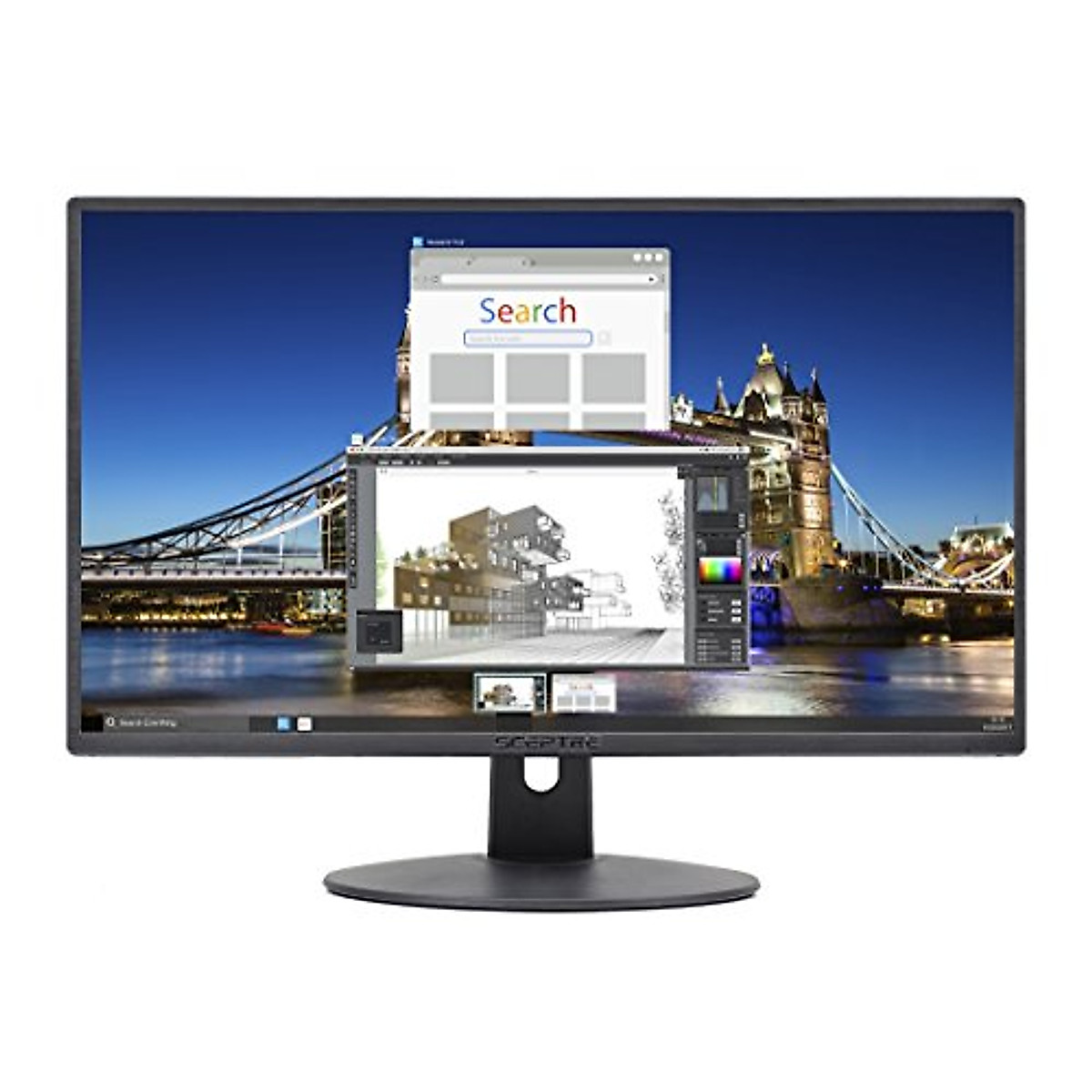Sceptre 20" 1600x900 75Hz Ultra Thin LED Monitor 2x HDMI VGA Built-in Speakers, Machine Black Wide Viewing Angle 170° (Horizontal) / 160° (Vertical)