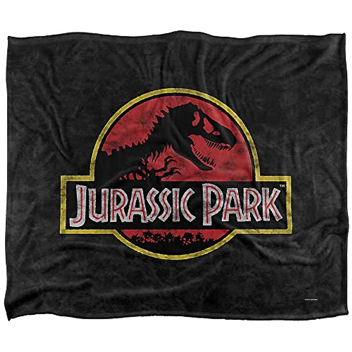 Jurassic Park Classic Logo Officially Licensed Silky Touch Super Soft Throw Blanket 50" x 60"