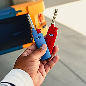 MK Lighters - Multipurpose Butane Refillable, Windproof Flame, Ideal for Candle, BBQ, Camping, Outdoor (3BL), 10PCS