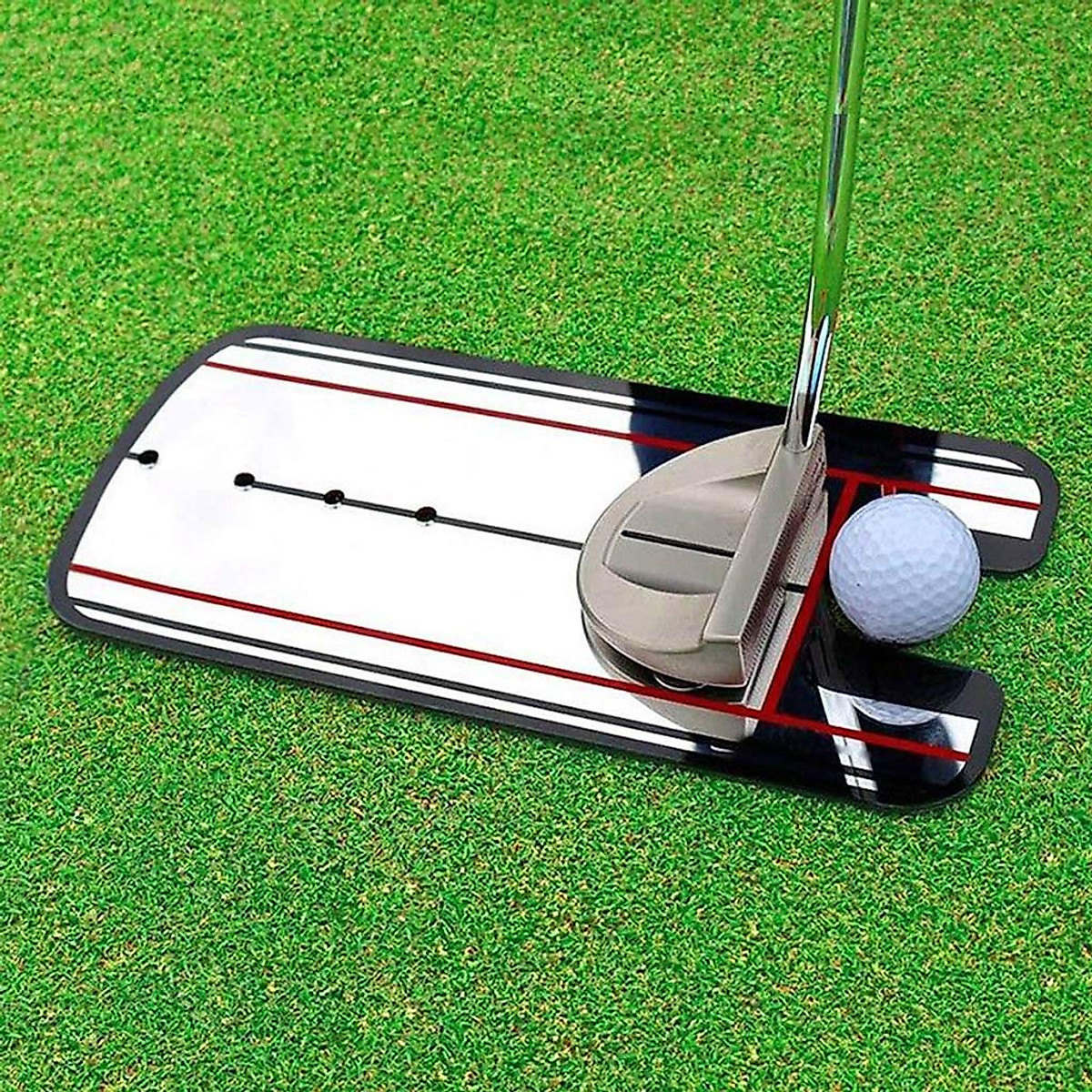 Toxz Pro Golf Putting Mirror Training Eyeline Alignment Swing Golf Practice Trainer Aid,Portable,Improve Posture,145mmx310mm