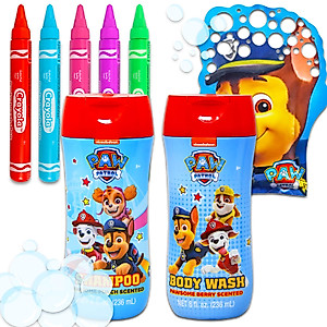 Paw Patrol Bath Set for Toddlers 1-3 - Bundle with Paw Patrol Shampoo, Body Wash, and More!