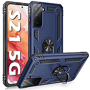 Vaki Case for Samsung Galaxy S21 5G Case Rugged Military Grade Heavy Duty Armor Shockproof Anti-Drop Galaxy S21 Phone Case Holder Kickstand Shell for Samsung Galaxy S21 5G 6.2 2021 Basic Cases (Blue)