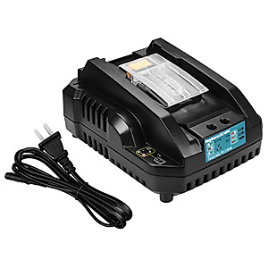 DC18RC DC18RCT Lithium-Ion Battery Charger Compatible with Makita 14.4V-18V Battery LXT BL1415 BL1430 BL1815 BL1820 BL1830 BL1840 BL1850 BL1860 BL1860b