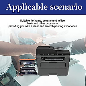 HeBei [1 Pack,Black] TN730 TN-730 Compatible Toner Cartridge Replacement for Brother DCP-L2550DW MFC-L2710DW L2750DWXL L2750DW HL-L2350DW L2390DW L2395DW L2370DW/DWXL Printer
