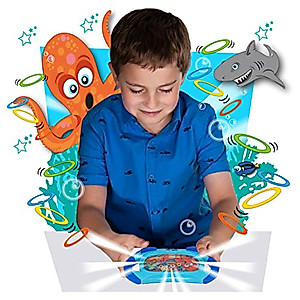 Water Hoopla Shark & Octopus from Deluxebase. Sea Life Themed Handheld Ring Toss Games for Kids. Portable Retro Mini Arcade Games. Great for Travel Toys, Mini Games and Party Favors.