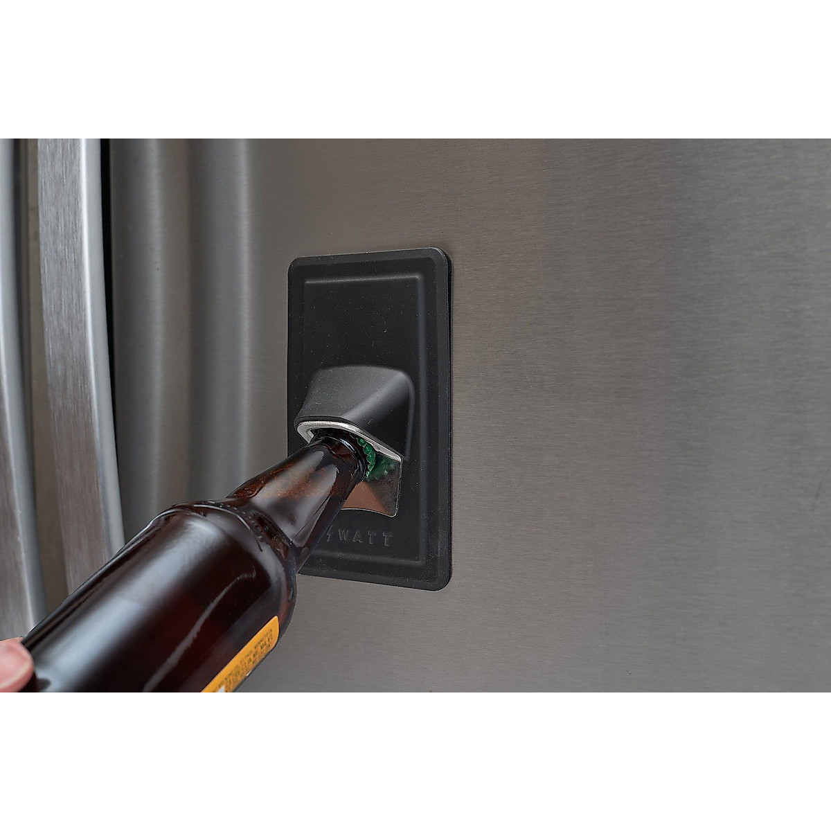 30 Watt CAPSKI | Silicone Portable Movable Man Cave Bottle Opener | No Screws or Glues | Grips Shiny Surface | Man Cave Gift