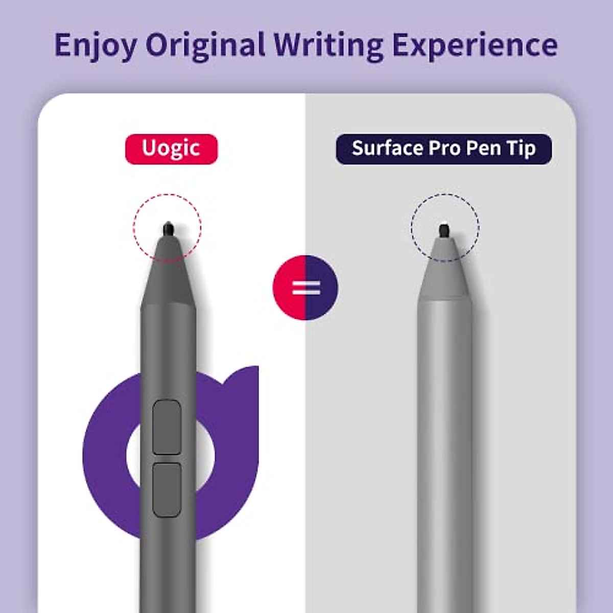 Uogic Surface Pen Tips 4PCS Replacement Kit (HB/H/H/2H) for Microsoft Surface Pro 5 Pen Tips(2017), Surface Pro 4 Pen Tips