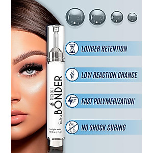Lash Bonder for Eyelash Extensions by Stacy Lash /0.50fl.oz./15ml/Reduces Lash Extension Glue Fumes/Super Sealer/Lash Tech Supplies/Lash Primer Aid/Professional Use
