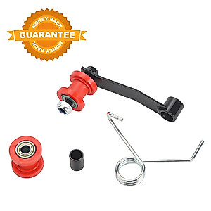 Chain Slider Tensioner Adjuster Roller Guide Fit For Coolster Go Kart 4 Wheeler 110cc 125cc 150cc 200cc 250cc ATV That Use 420/428/ 530 Chain