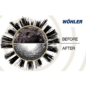 Wohler Rotary Brush M10-50' | Air Duct & Dryer Vent Cleaning Tool | Drill Powered | Easy Operation | for Residential & Commercial Use | Incl. Brush Head