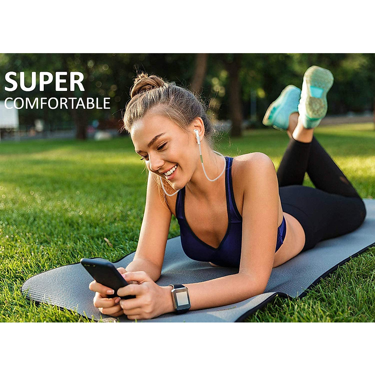 cobcobb SAFTEE Wireless Earbuds Anti-Lost Strap Magnetic Cord for Stemmed Wireless Headphone Airpods 3rd 2nd Generation Pro 2 1 TOZO Bose JBL Beats Skullcandy Samsung(White 2Pack)