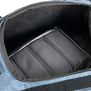 Skunk Hybrid Backpack/Duffle - Smell Proof - Water Resistant - Hydroponics- with Combo Lock (Navi Denim) US Patent Number D819327