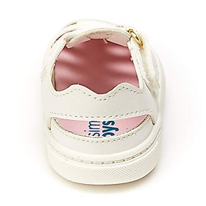 Simple Joys by Carter's Baby Girls Frankie Sandal, White, 4 Infant