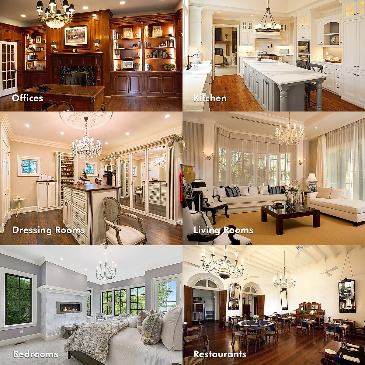 Xtricity LED 5.5W Flame Tip Filament Candelabra Light Bulbs, 60W Equivalent, 500 Lumens, 3000K Soft White, Dimmable, 120V, E12 Candelabra Base, Energy Star, (6 Pack)