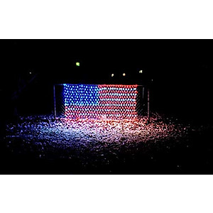 420 LED American Advanced Flag String Lights, Waterproof Led Flag Net Light of The United States for Yard,Garden Decoration, Festival, Holiday, Party Decoration,Christmas Decorations (Plug in Power)