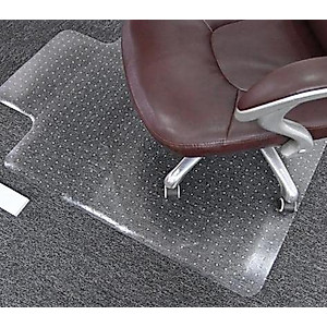Office Clear Chair Mat for Carpet with Lip,36*48 Inches Transparent PVC Studded Desk Chair Mat,Protection Mat for Office or Home,Slip Resistant, Easy to Clean