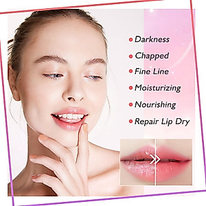 Adofect 30 Pieces Collagen Crystal Lip Masks, Collagen Lip Pads Great for Moisturizing, Remove Dead Skin, Anti Chapped & Anti-Aging and Plump Your Lips, Pink