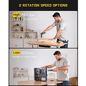 Fanttik Fold S1 APEX 3.7V Cordless Screwdriver, Electric Screwdriver, Screen Interaction, Pivot Handle, High/Low RPM Options, Max 7N.m, 1/4''Hex, Ideas DIY Tool - Deluxe Edition