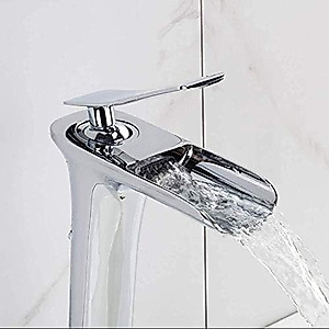GUOWENHA Kitchen Taps Basin Faucet Bath Waterfall Shower Faucet Bathtub Faucet Deck Mounted Brass Bathroom Faucets