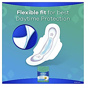 Always Ultra Thin Size 3 Extra Long Super Pads with Wings Unscented, 28 Count