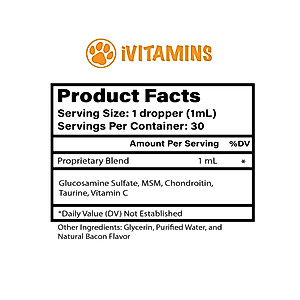 Glucosamine for Dogs | Supports Healthy Hips, Joints, & More | Glucosamine for Dogs Hip and Joint Supplement | Dog Glucosamine | Dog Joint Supplement | Glucosamine Chondroitin for Dogs | 1 fl oz