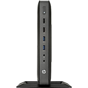 HP G4V28UT#ABA Flexible Thin Client T620 Tower Desktop, 4 GB RAM, 16 GB SSD, AMD Radeon HD 8330E, Black