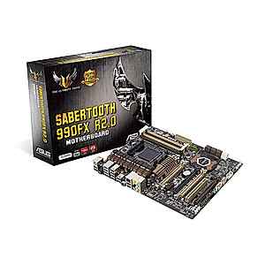 ASUS TUF SABERTOOTH 990FX R2.0 Socket AM3+ DDR3 SATA 6Gb/s USB 3.0 AMD 990FX ATX Motherboard