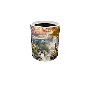 Morphing Mugs Disney - Bambi - Thomas Kinkade - One 11 oz Color Changing Heat Sensitive Ceramic Mug – Image Revealed When HOT Liquid Is Added!