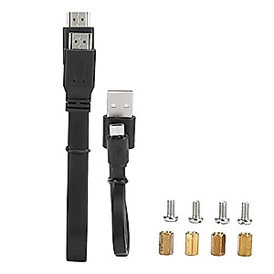 Heayzoki 7 Inch HDMI Monitor LCD Display, Display Screen for Raspberry Pi HDMI 1024 X 600 Backlight Switch, Can Be Used As a Computer Monitor, USB Power Supply