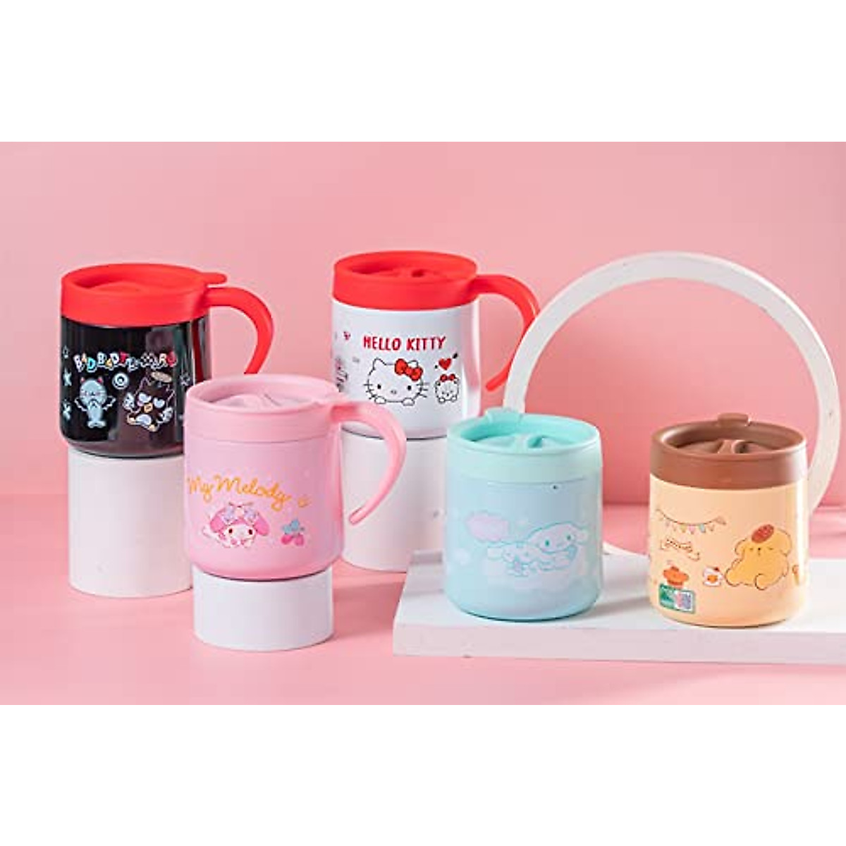 Everyday Delights Hello Kitty Stainless Steel Insulated Cup with Lid, 350ml