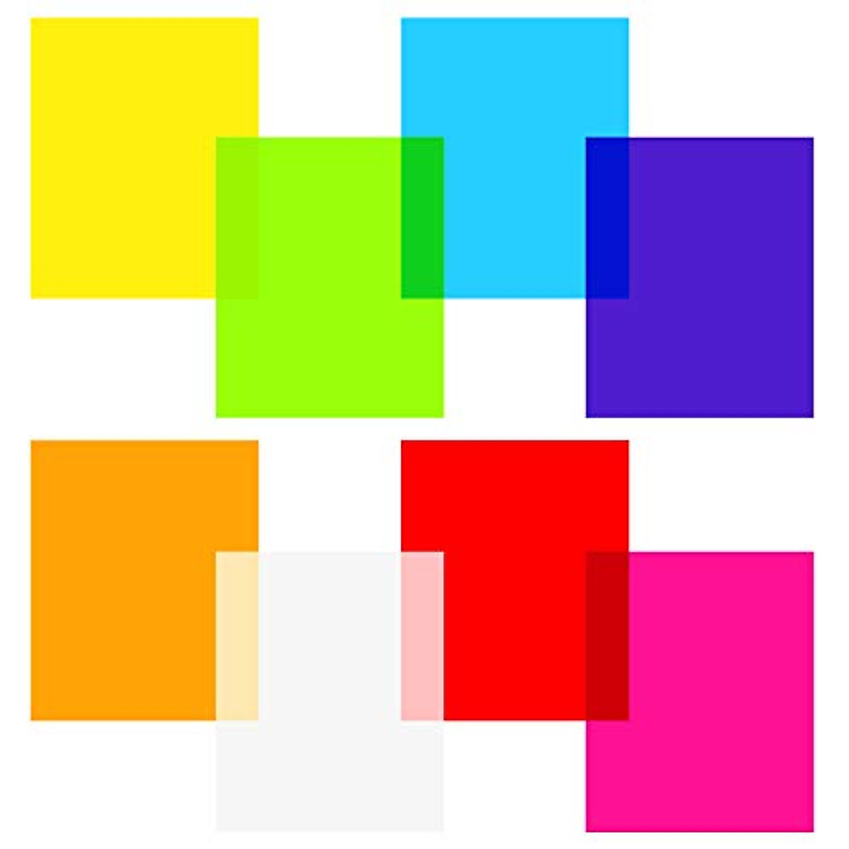 104 Pieces Cello Sheets Cellophane Wraps for DIY Arts Crafts Decoration (6 x 8 Inch)