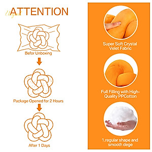 4 Pcs Plush Throw Knot Pillow Star Decorative Knot Plush Throw Pillow Soft Sofa Knotted Star Pillow Handmade Chair Cushion Home Stuffed Pillows for Living Room Bedroom Car Decorations (Royal Blue)