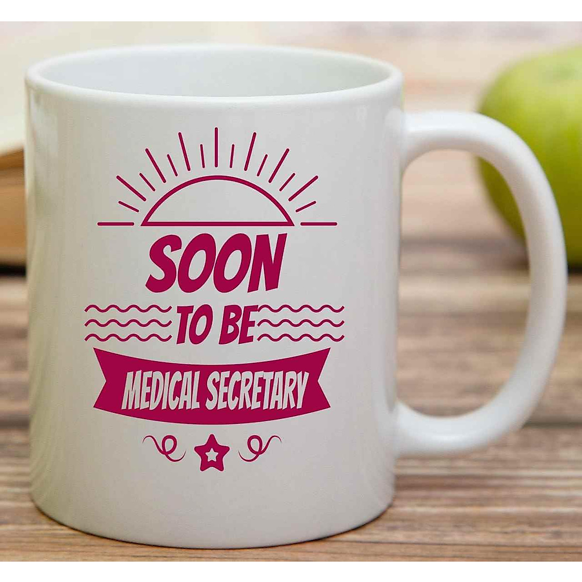 Medical Secretary Appreciation Gift, Ideal for Holidays - Funny Present for Soon To Be Medical Secretary, Quote on 11 Oz White Ceramic Coffee Mug