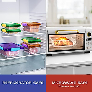 12oz Small Food Storage Containers with Lids Airtight BPA Free To Go Fruit BPA Free for Chia Jam Snack Yogurt 4 SETS 1.5Cup