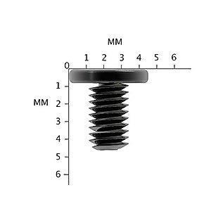 12x Replacement XPS 15 9560 Battery Mounting Screws M2X4mm Black Replacement Laptop Screw RSL