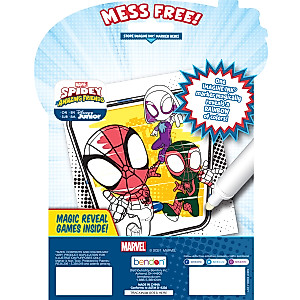 Marvel Spidey and His Amazing Friends 20 Page Imagine Ink Magic Pictures Coloring Book with 1 Mess Free Marker