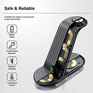 Wireless Charger, ZHIKE 4 in 1 20W Wireless Charging Station Compatible with Galaxy Phone/Watch/Buds, Charger dock for S22/S21/Note 20/Note 10, Galaxy Watch 4/3,Gear S5/S4/S3/sport,Active 2/1 and Buds