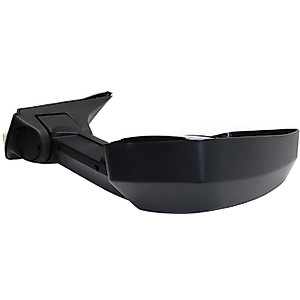 Kool Vue Mirror Set Compatible with 2003-2014 Ford E-150, 2003-2005 E-150 Club Wagon, 1992-2002 E-150 Econoline, Towing, Power, Heated, Textured Black, Manual Folding, Single Arm