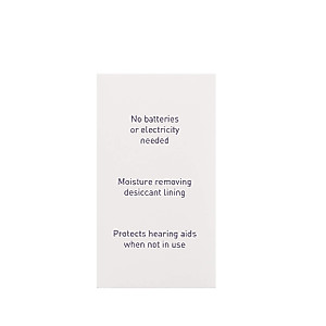 EZY DOSE Dehumidifier for Hearing Aid Cleaning, Small Container for Home or Travel, Easy to Use, Everyday Cleaner, Protection Against Moisture and Sweat, BPA Free
