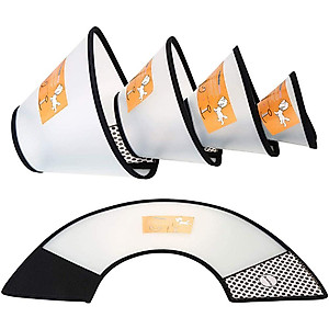 Bepets Cat Cone Collar, Pet Cone Cat Recovery Cone for Kitten Cone After Surgery Anti-Bite Lick Wound Medical, Protective Cat Head Cone Kitten Cone Collar Cat E Collar for Cats Kitty Rabbit (Small 6#)