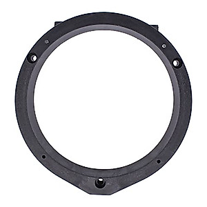 XtremeAmazing Car Front Rear Stereo Door Speaker Adapter Mounting Plates 6.5/6.75 Inch Spacer Rings Bracket with Harness Set of 2